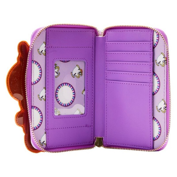Loungefly | Bags | Loungefly Beauty And The Beast Chip Bubbles Zip ...